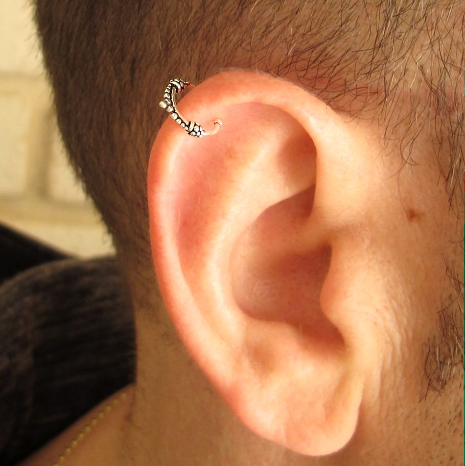 Cartilage Ear Piercing Men