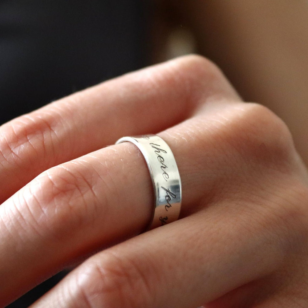 Name Ring - Sterling Silver Ring for her - Silver Personalized Ring ...